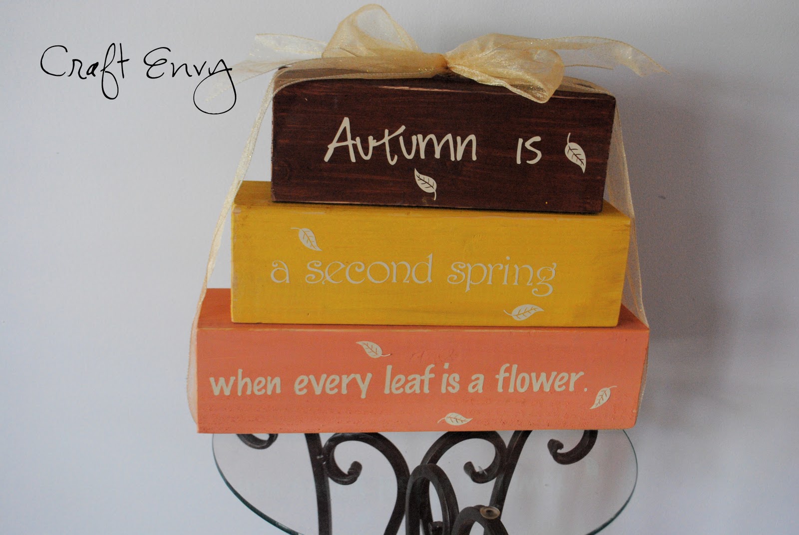 Craft Envy: Fall Blocks Craft