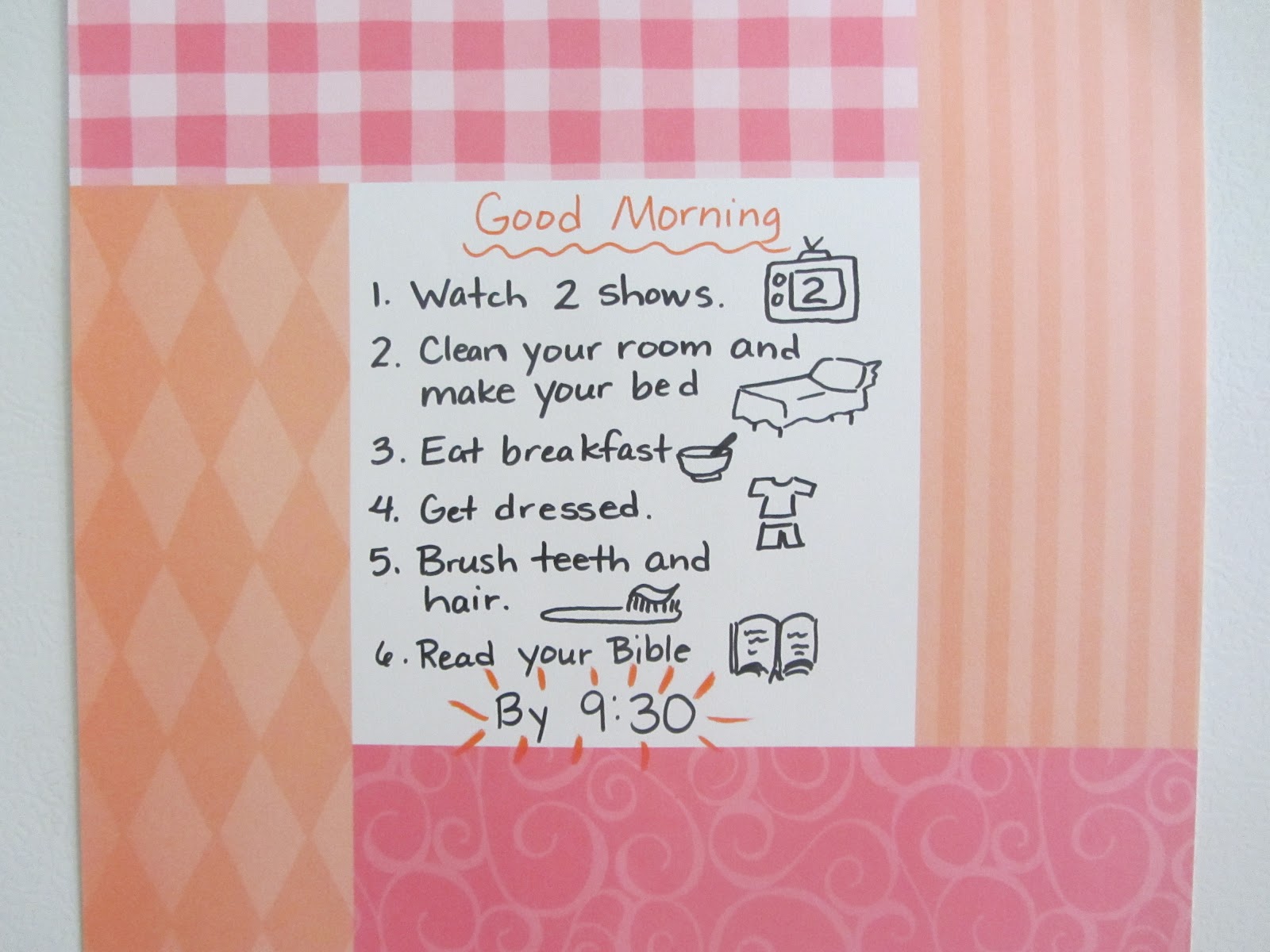 The Unlikely Homeschool: Helpful Habit: Good Morning Board