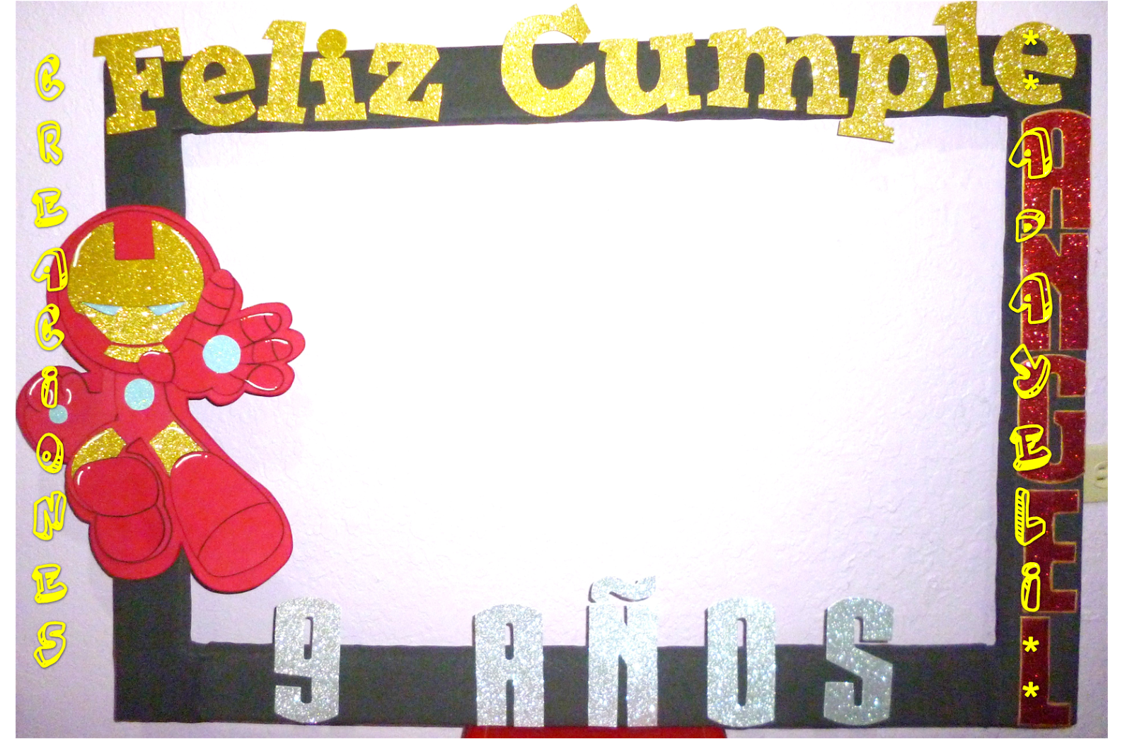 CREACIONES * * ADAYELI * *: MEGA MARCO DE IRON MAN