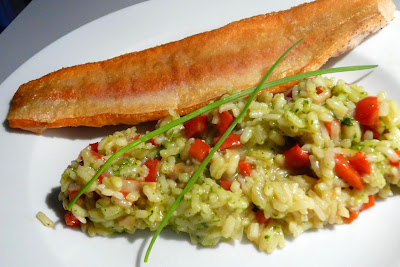 Kulinarische Welten zu Fisch- und Meeresfrucht: Goldforelle mit Pesto ...