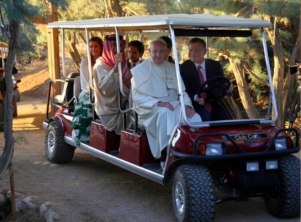 Pope Francis meets with Disabled Youth and Refugees at Jordan River ...