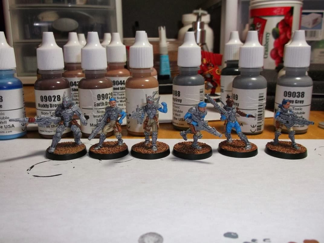GW Contrast Paints.