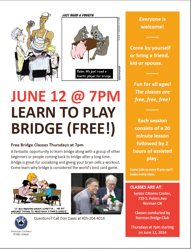 Mishaps at the Bridge Table: Easybridge flyer