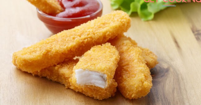 Crispy fish nuggets