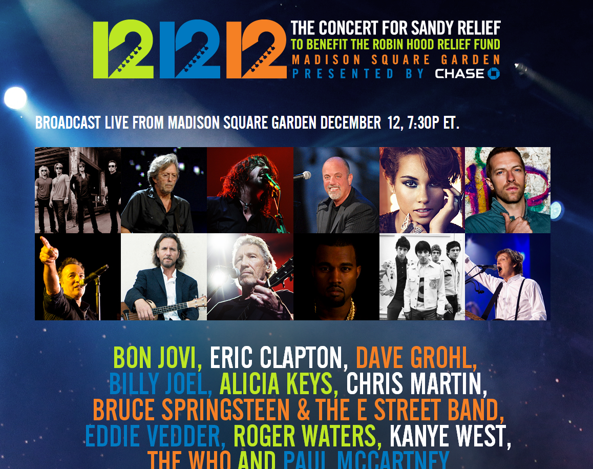 121212 The Concert for Sandy Relief | Dicas de NY