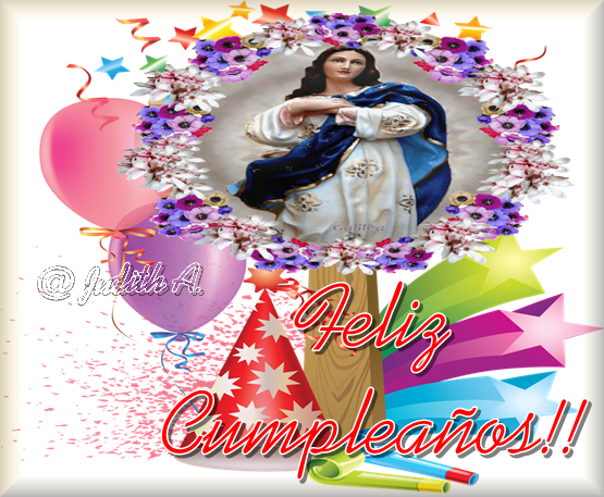® Colección de Gifs ®: IMÁGENES DE FELIZ CUMPLEAÑOS VIRGEN MARÍA - LA ...