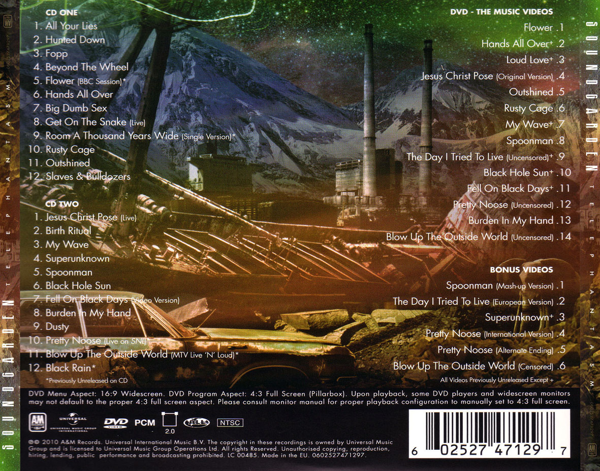 ESCENARIO GRUNGE: DISCOGRAFIA SOUNDGARDEN