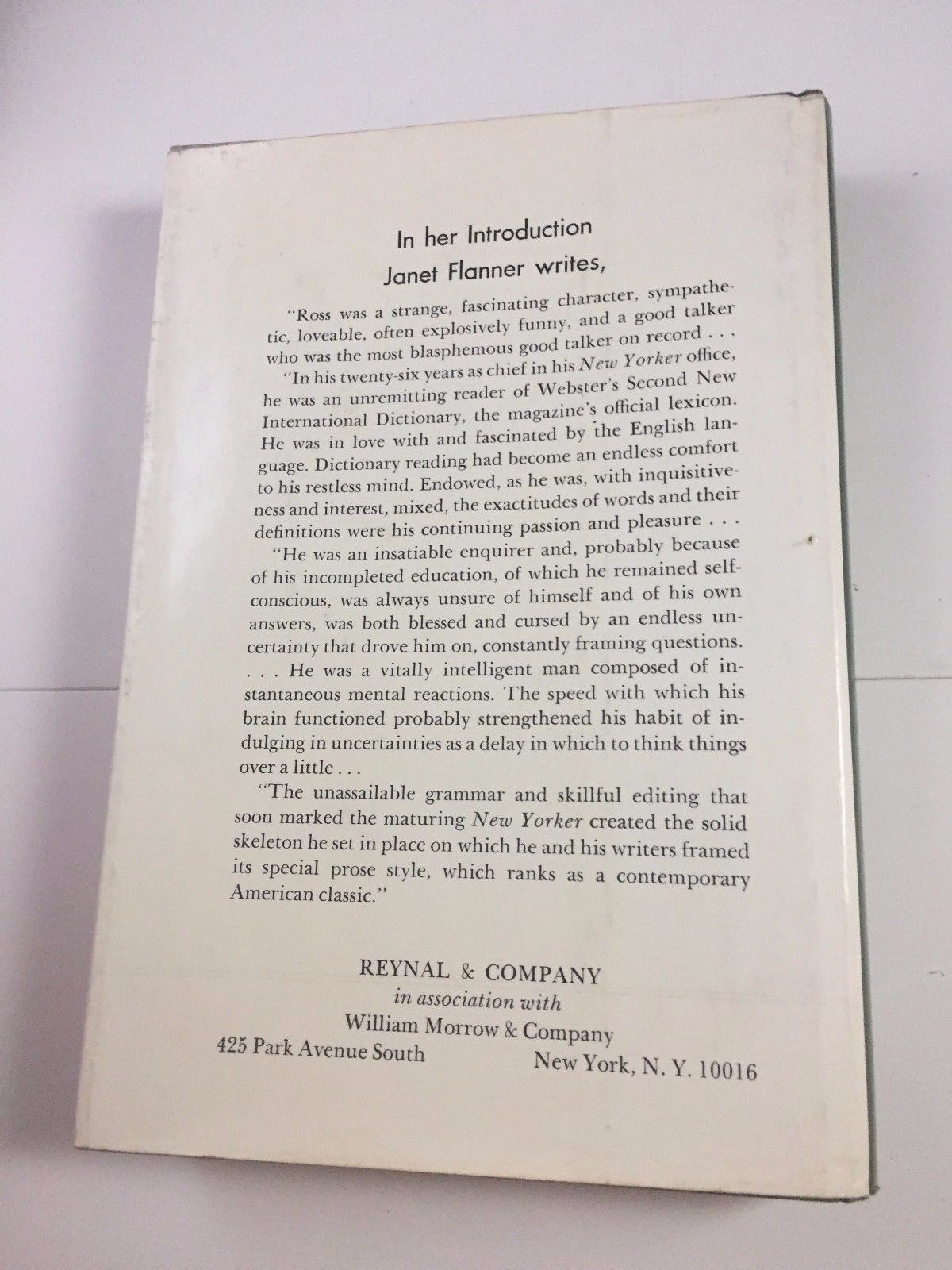 Attempted Bloggery: Ross, The New Yorker and Me Signed by Jane Grant