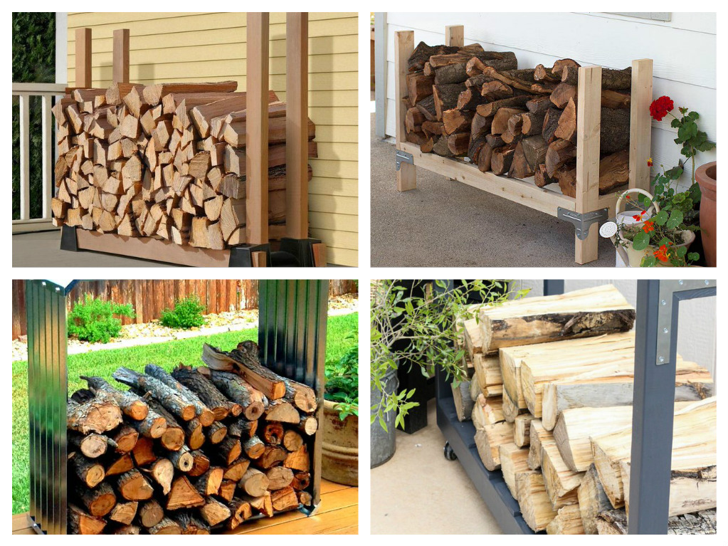8 Easy DIY Outdoor Firewood Racks - Diy Fun World