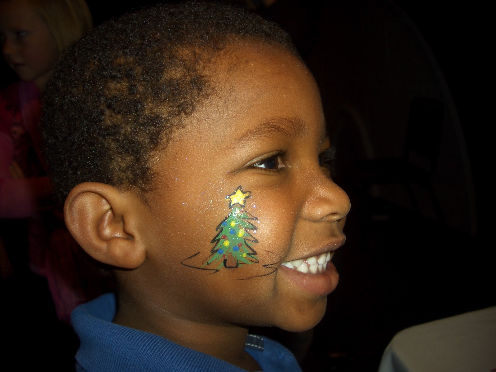 Christmas Tree Face Painting