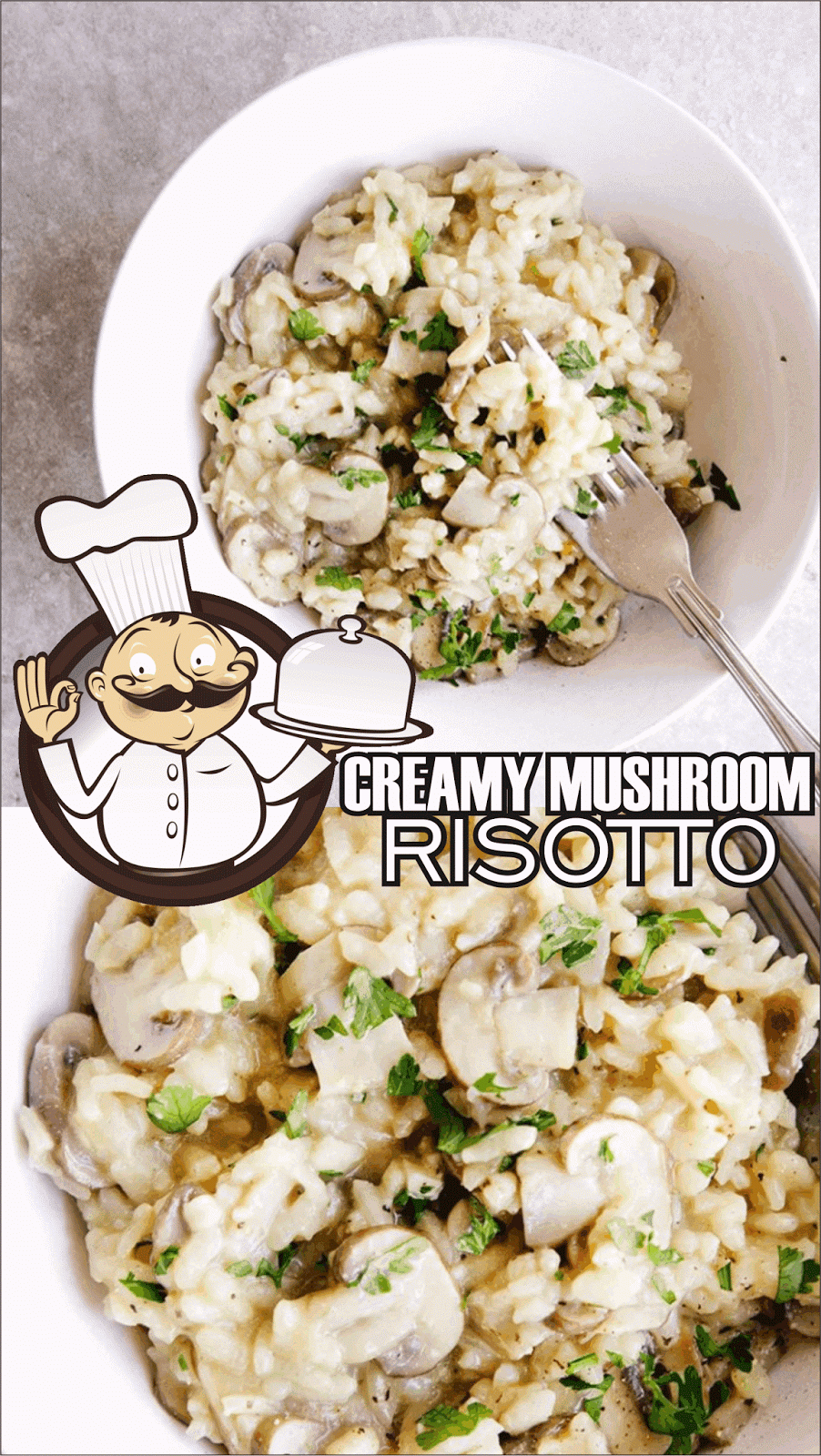 Creamy Mushroom Risotto - Easy Kraft Recipes - angrygeorgian