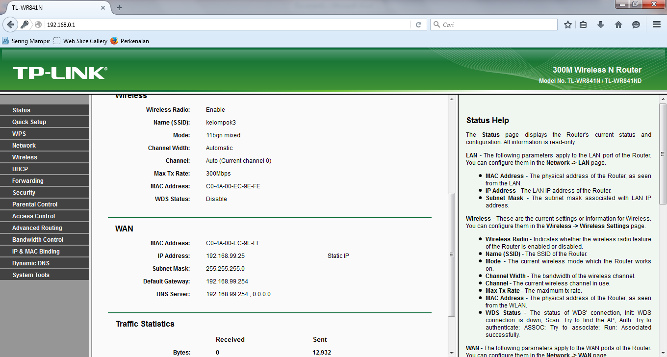 Laporan Setting Wireless Access Point Tp Link Router