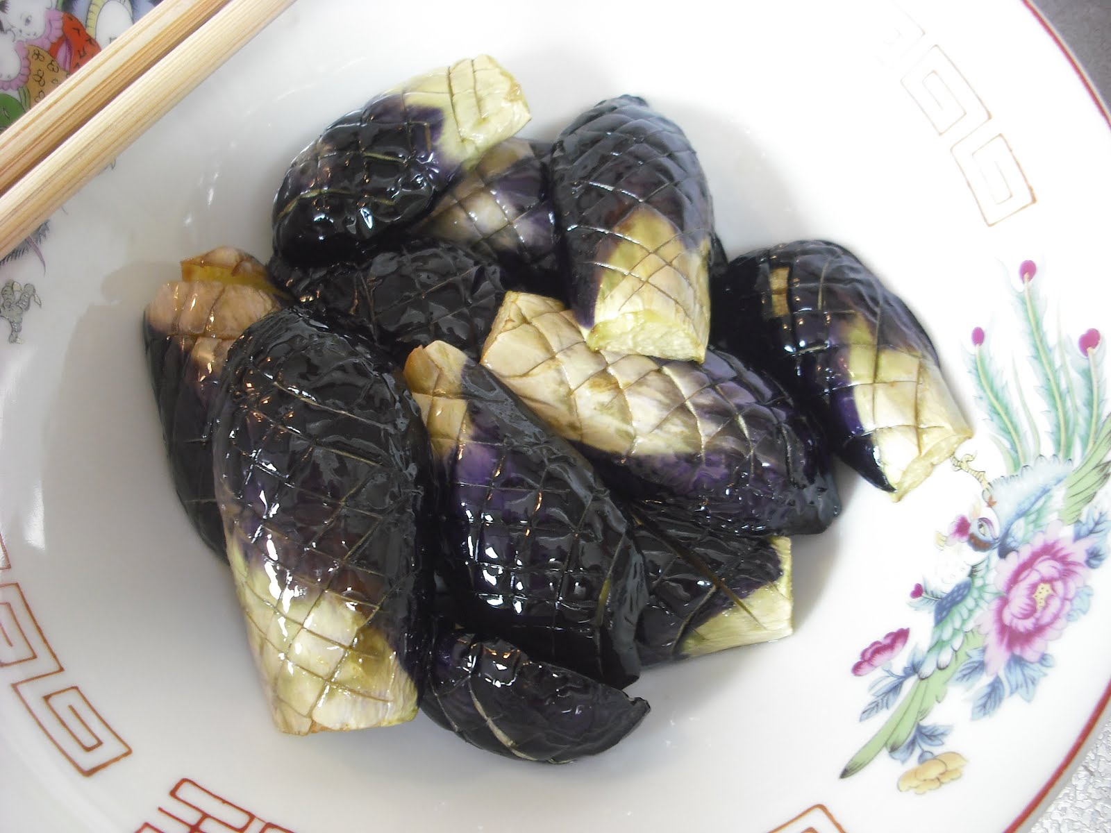 Hiroyuki's Blog on Japanese Cooking: Nasu no Age Bitashi/なすの揚げ浸し