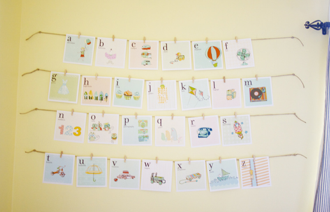 {Jenny Free Style}: DIY alphabet wall art
