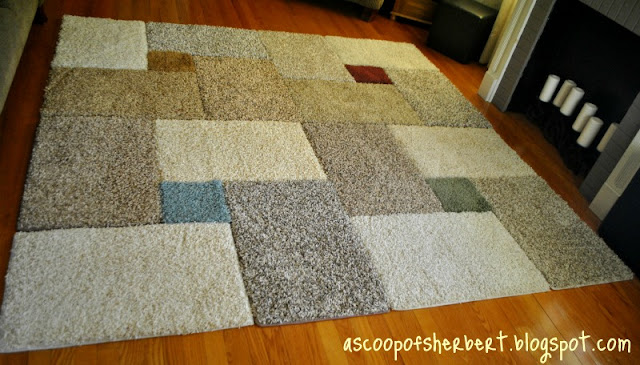 A Scoop of Sherbert: large area rug DIY for under $30