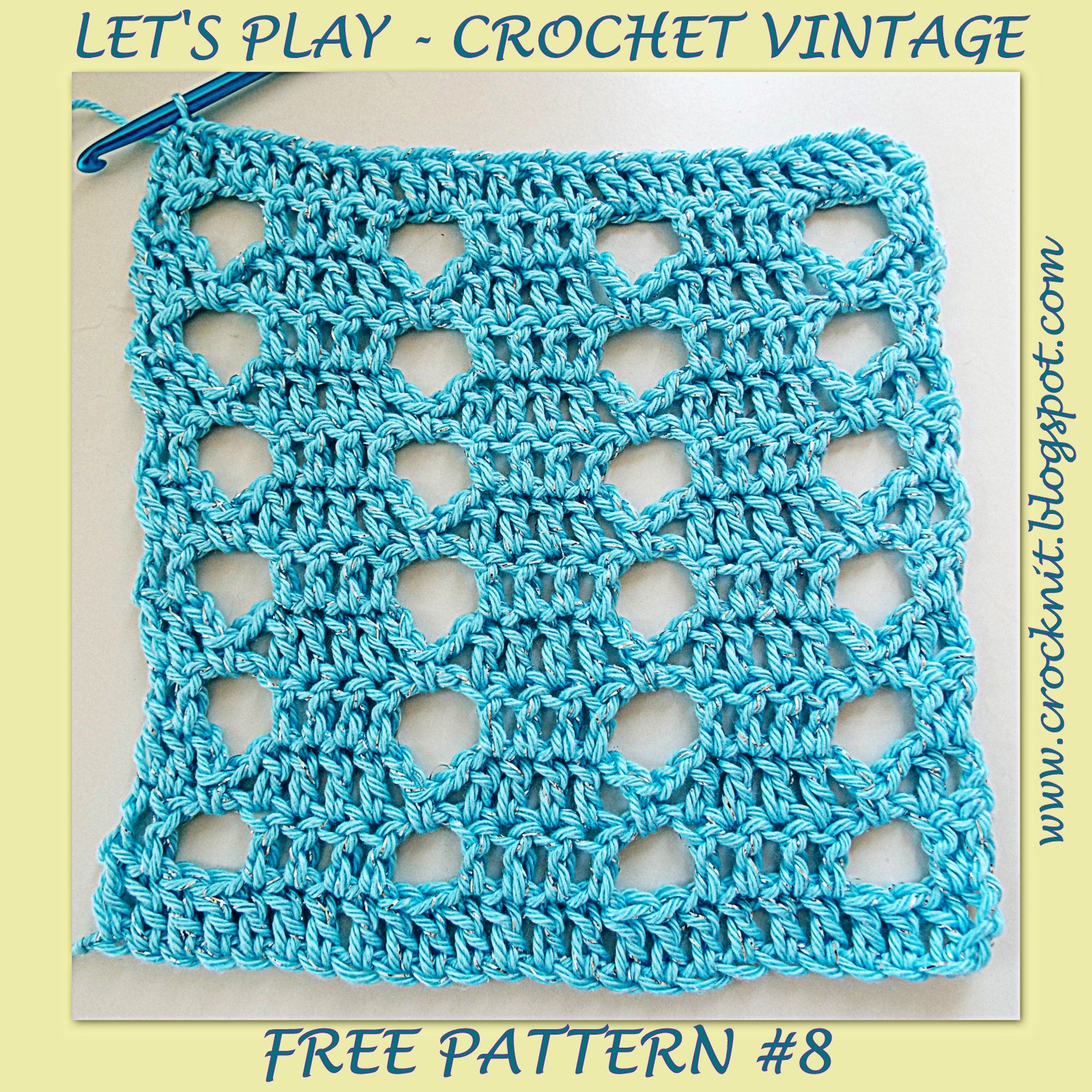 MICROCKNIT CREATIONS: LET'S PLAY - CROCHET VINTAGE - FREE PATTERN #8