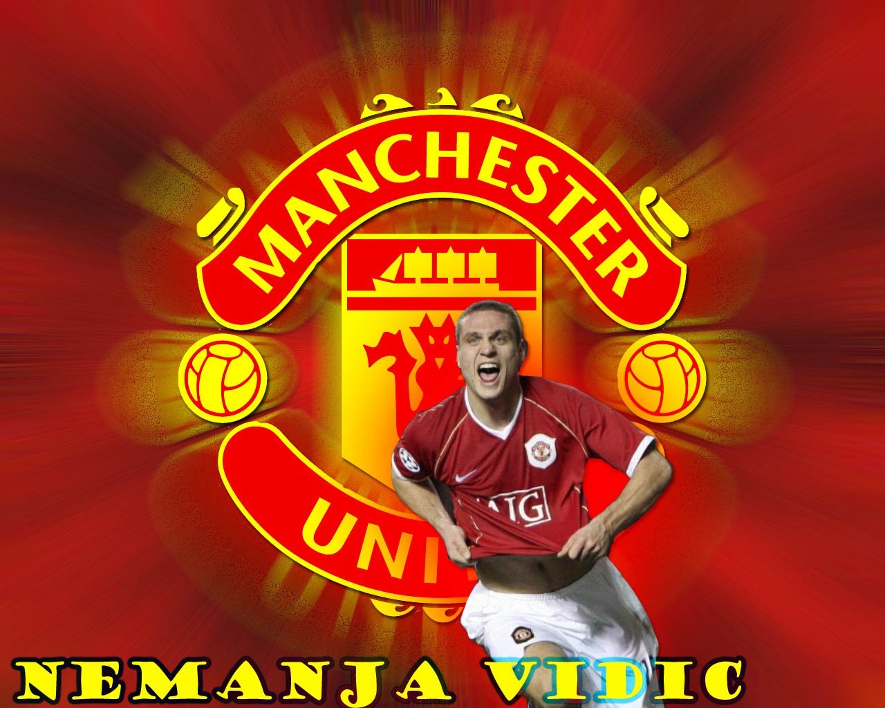 wallpaper free picture: Nemanja Vidic Wallpaper 2011