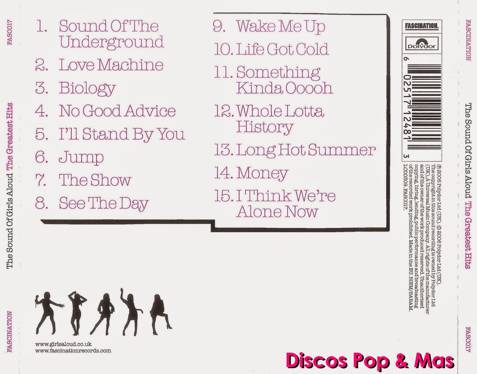 Discos Pop & Mas: Girls Aloud - The Sound of Girls Aloud: The Greatest Hits