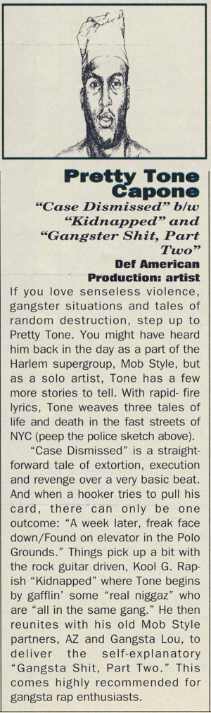 HipHop-TheGoldenEra: Sure Shot Singles : Pretty Tone Capone - Case ...