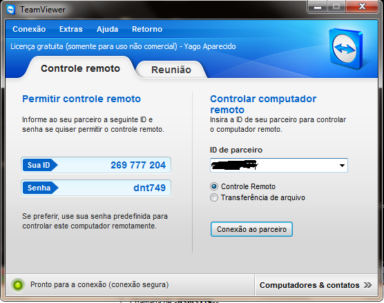 TUTORIAL - Como instalar o TeamViewer 7 e conectar com outro PC ~ Yams ...