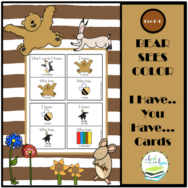 BEAR SEES COLOR I HAVE...YOU HAVE... CARDS ~ Book Units by Lynn