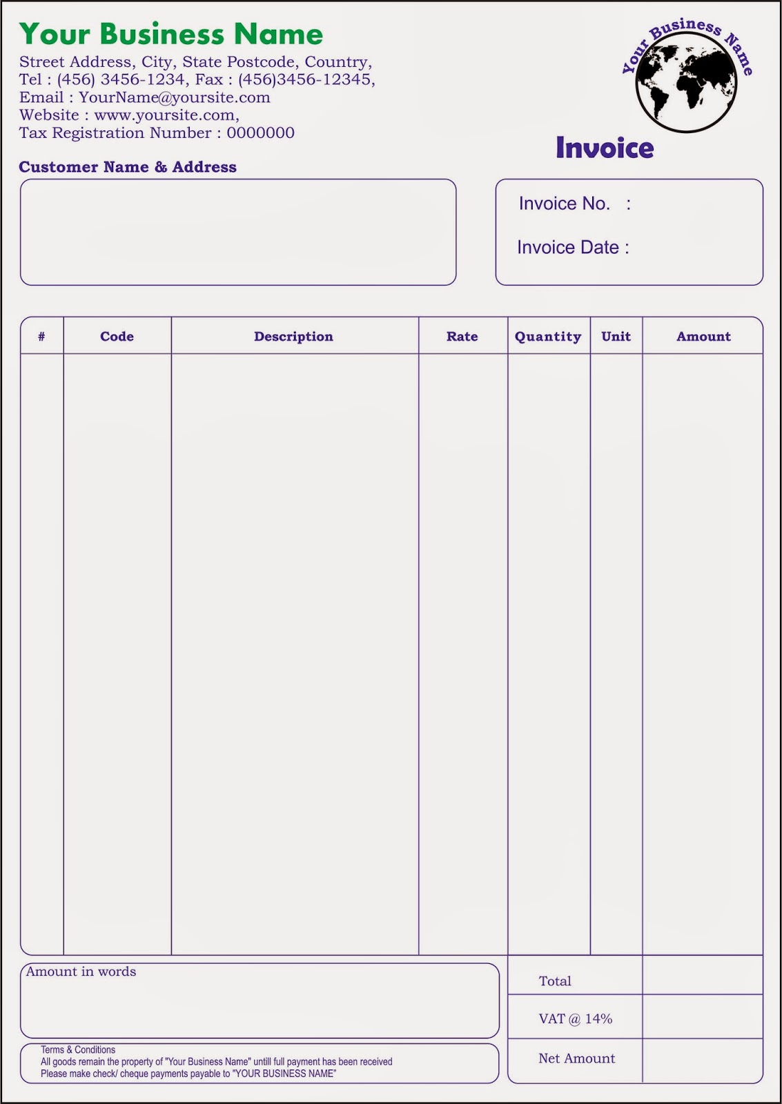 Print the Invoice in Pre-print Format using Crystal Report