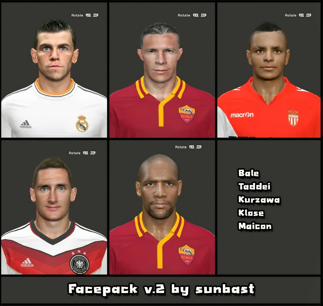 PES 2014: Facepack Internacional v.2 - sunbast | Blog Teste Template JV