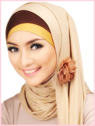 Contoh kreasi model jilbab cantik