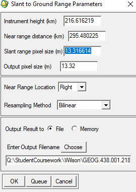 Advanced Remote Sensing: Geog 438: Lab 10: Radar Image Functions