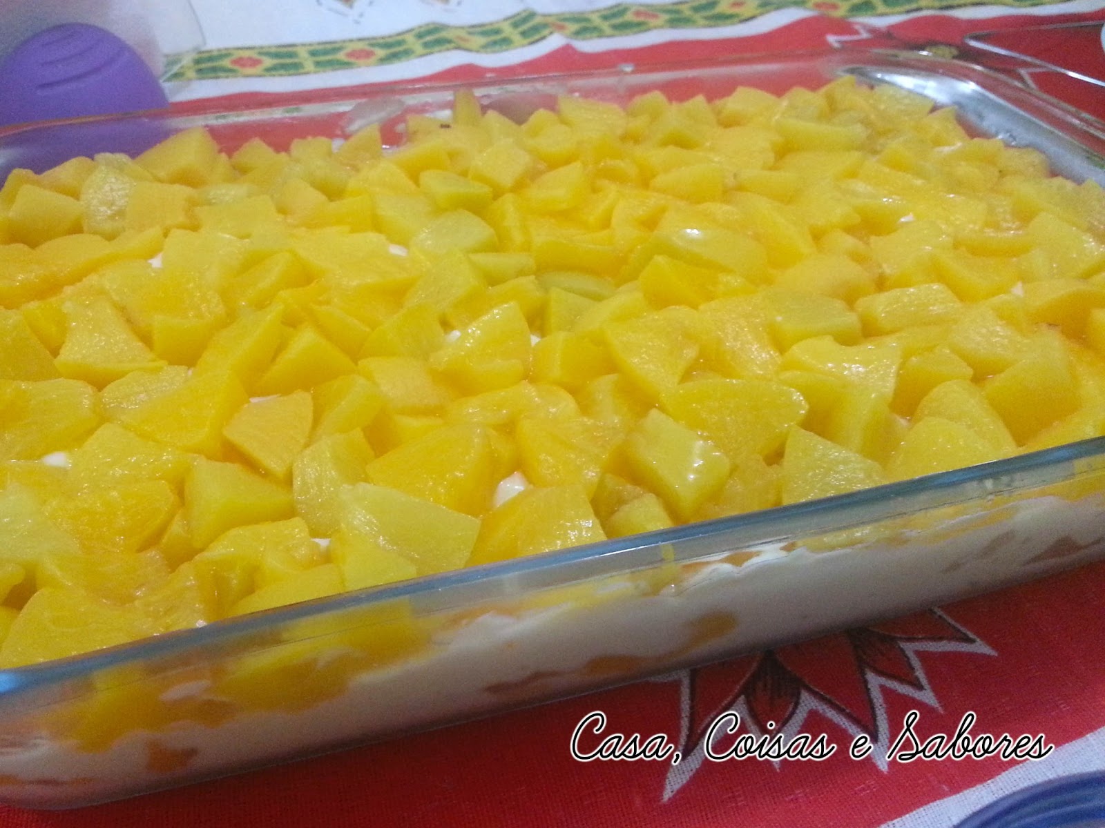 Sobremesa rápida: gelado de pêssego