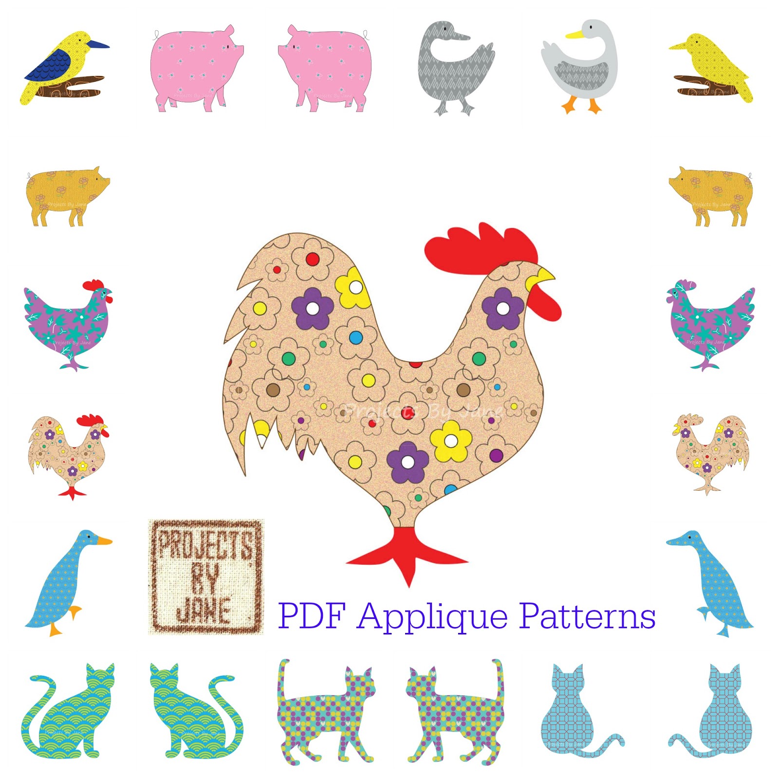 Applique Templates - projectsbyjane.com