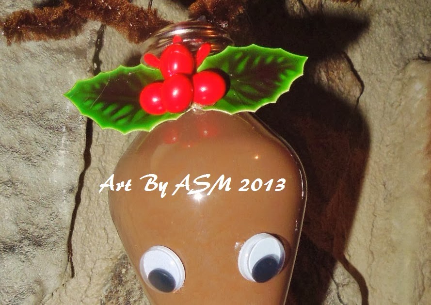 Art By ASM, It's In There....: DIY Rudolph the Red Nosed Reindeer Bulb ...