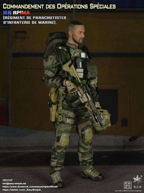 Medevac - Evasan 1/87: Figurine du 1er RPIMA au 1/6 en tenue de ...