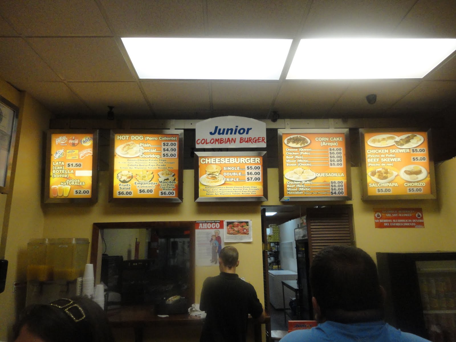 The Florida Dine and Dash: Junior Columbian Burger: Small Place. Small ...