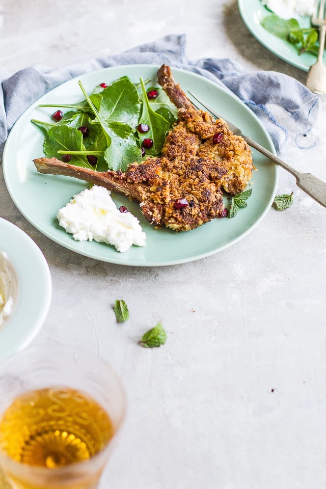 Panko Crusted Ginger Lamb Chops With Mint Labneh | Journey Kitchen