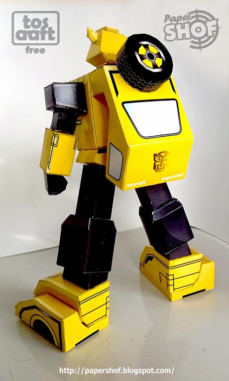 Transformers: Bumblebee G1 Papercraft | Paperized Crafts