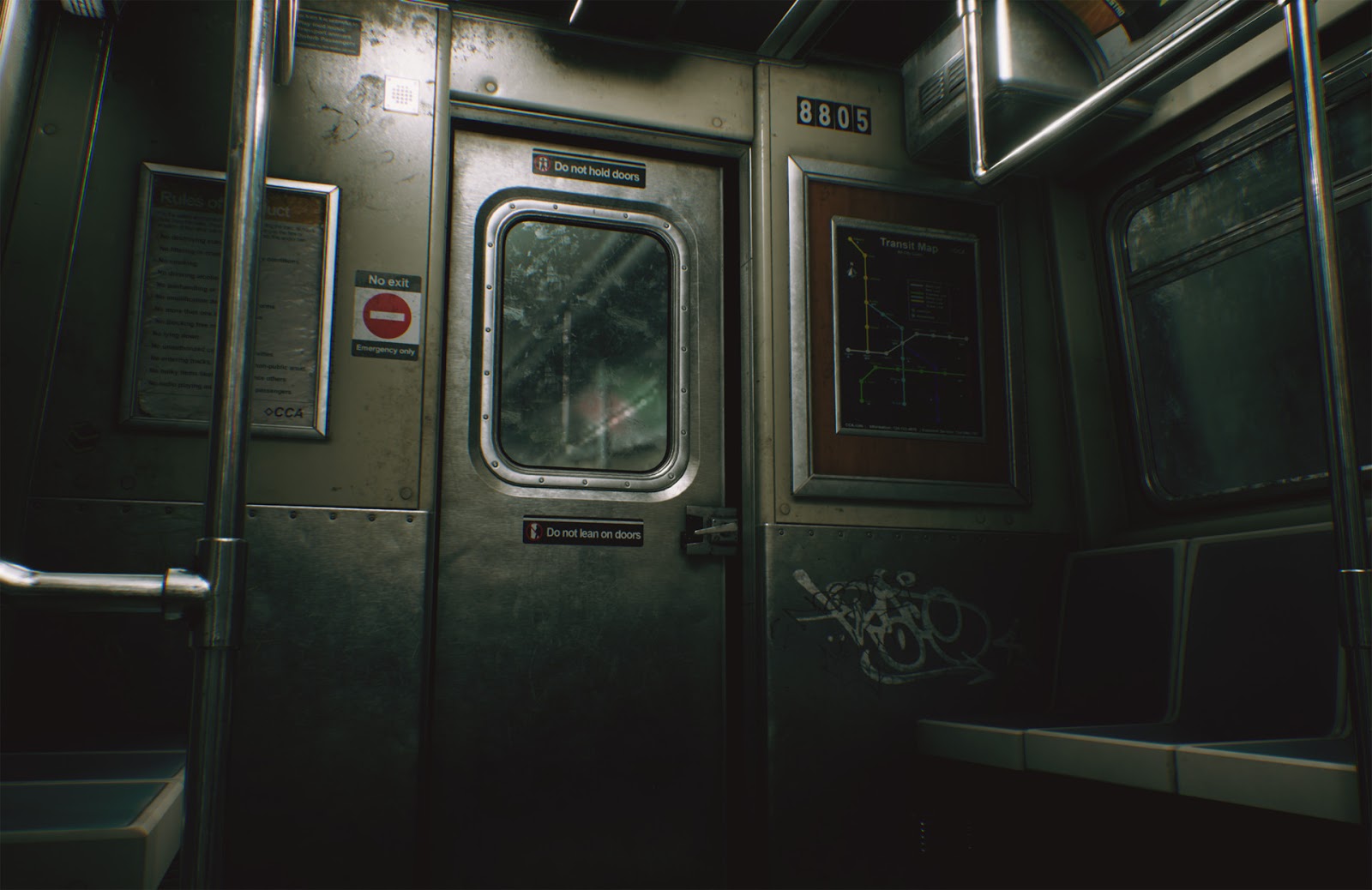 CCA Subway Train in UE4 by Clinton Crumpler | Computer Graphics Daily News