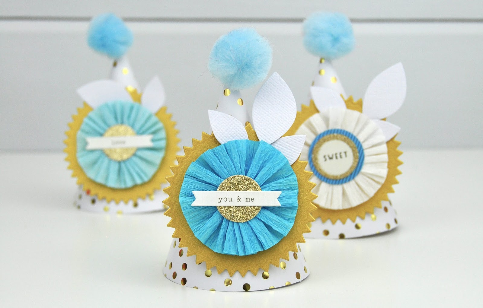 Scrapbook and Cards Today: Mini Birthday Hats Tutorial | Jen Gallacher
