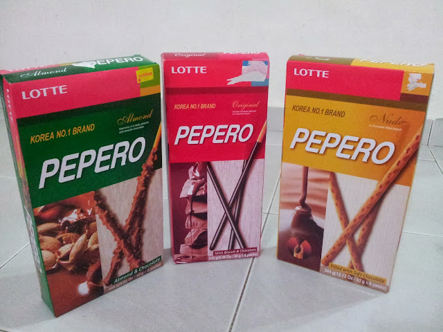 PEPERO Almond ( Box Hijau ) - seken ori