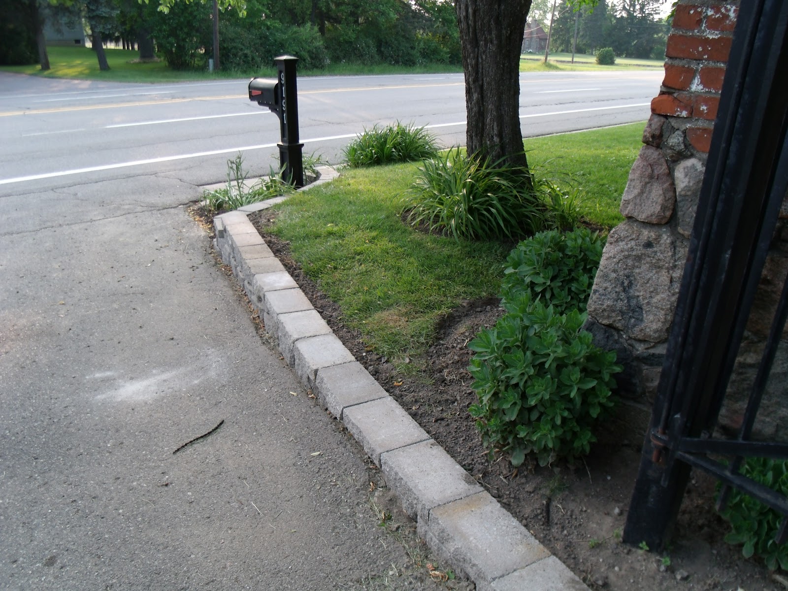 Gear Acres at Top of the Hill: Retaining wall installed
