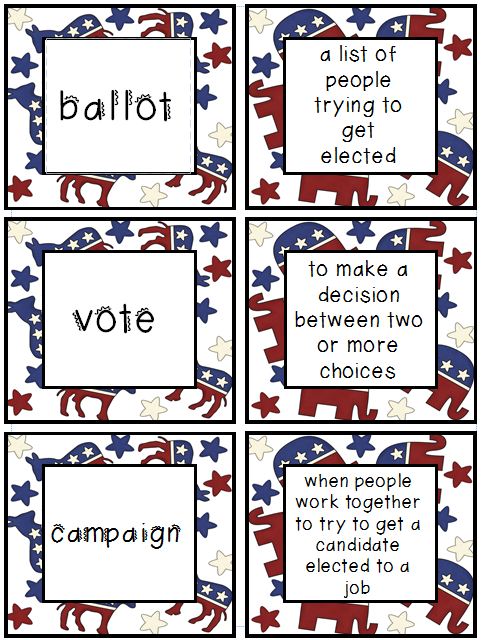 Classroom Freebies Too: Election Word Vocabulary Game/Activity