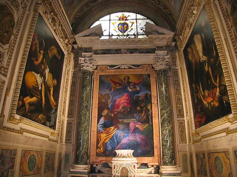 La basílica de Santa María del Pópolo en Roma