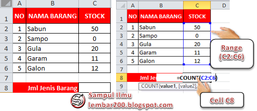 Cara Memakai Fungsi Count Di Excel - Titip Teknologi