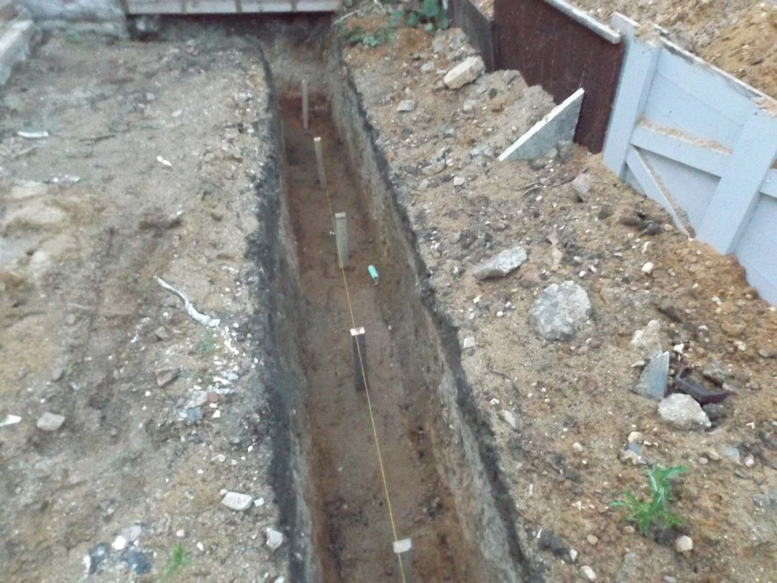 Extending Green Lane: Filling the trench
