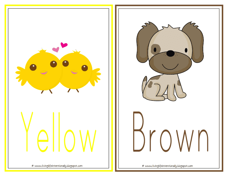 SGBlogosfera. María José Argüeso: COLOR WALL CARDS - COLOR FLASH CARDS