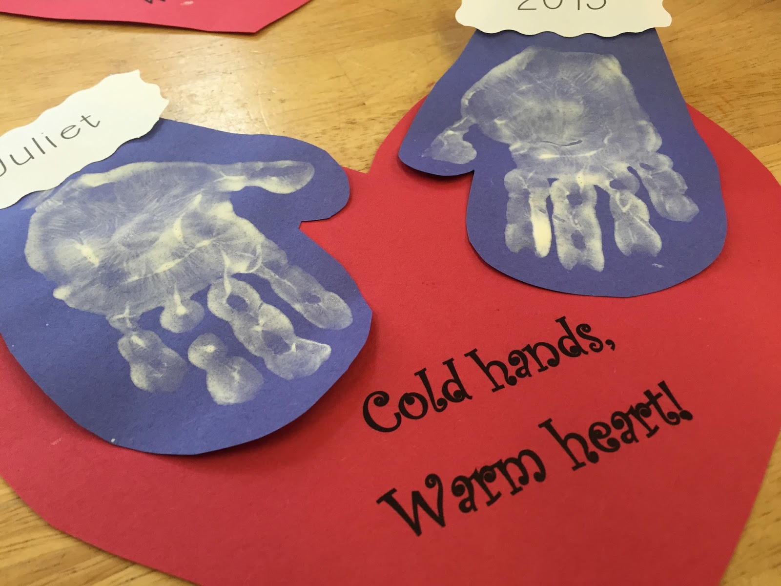 Cold Hands Warm Heart Craft