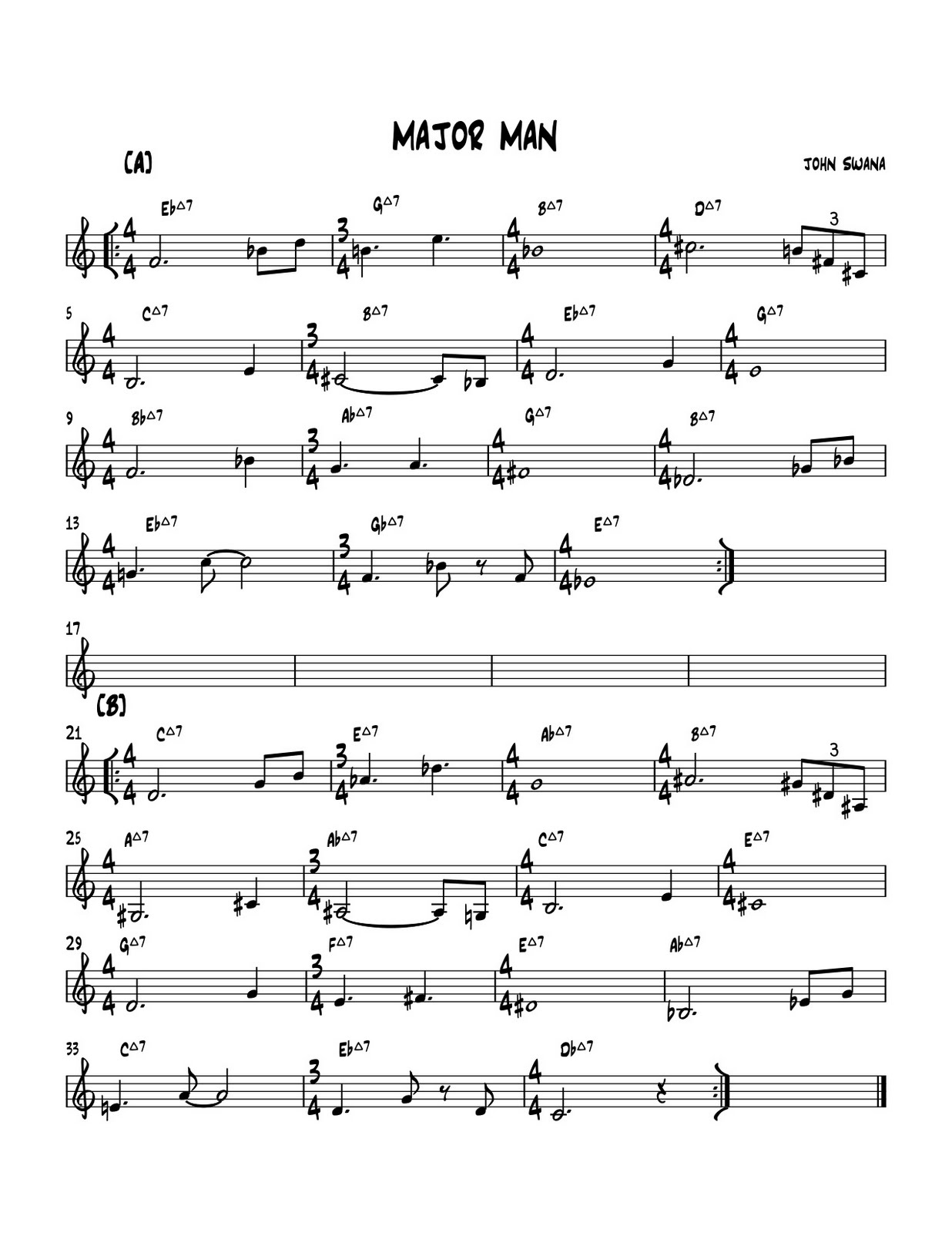 slaur's blog: John Swana - EVI Major Man (Transcription)