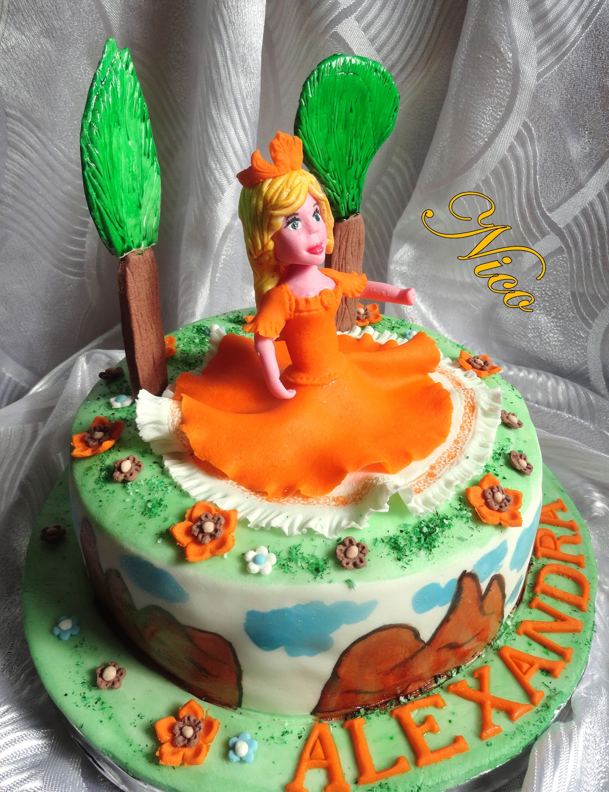 Torturi personalizate si ornamente comestibile in Dej: Tort cu printesa ...