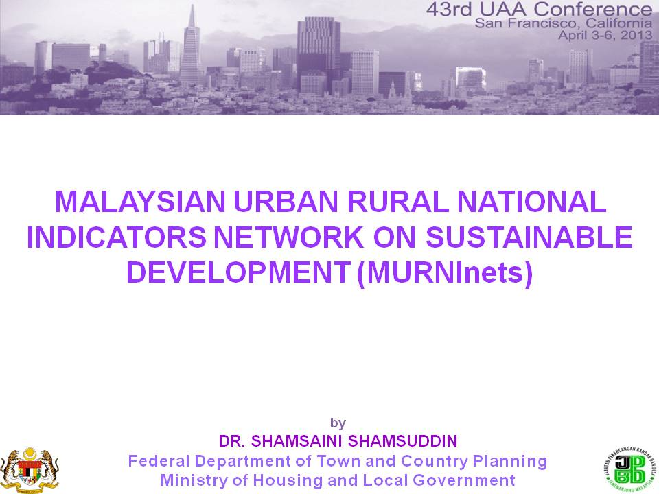 A DISCOVERY OF NEW KNOWLEDGE IN URBAN AND REGIONAL PLANNING: 01/03/2013