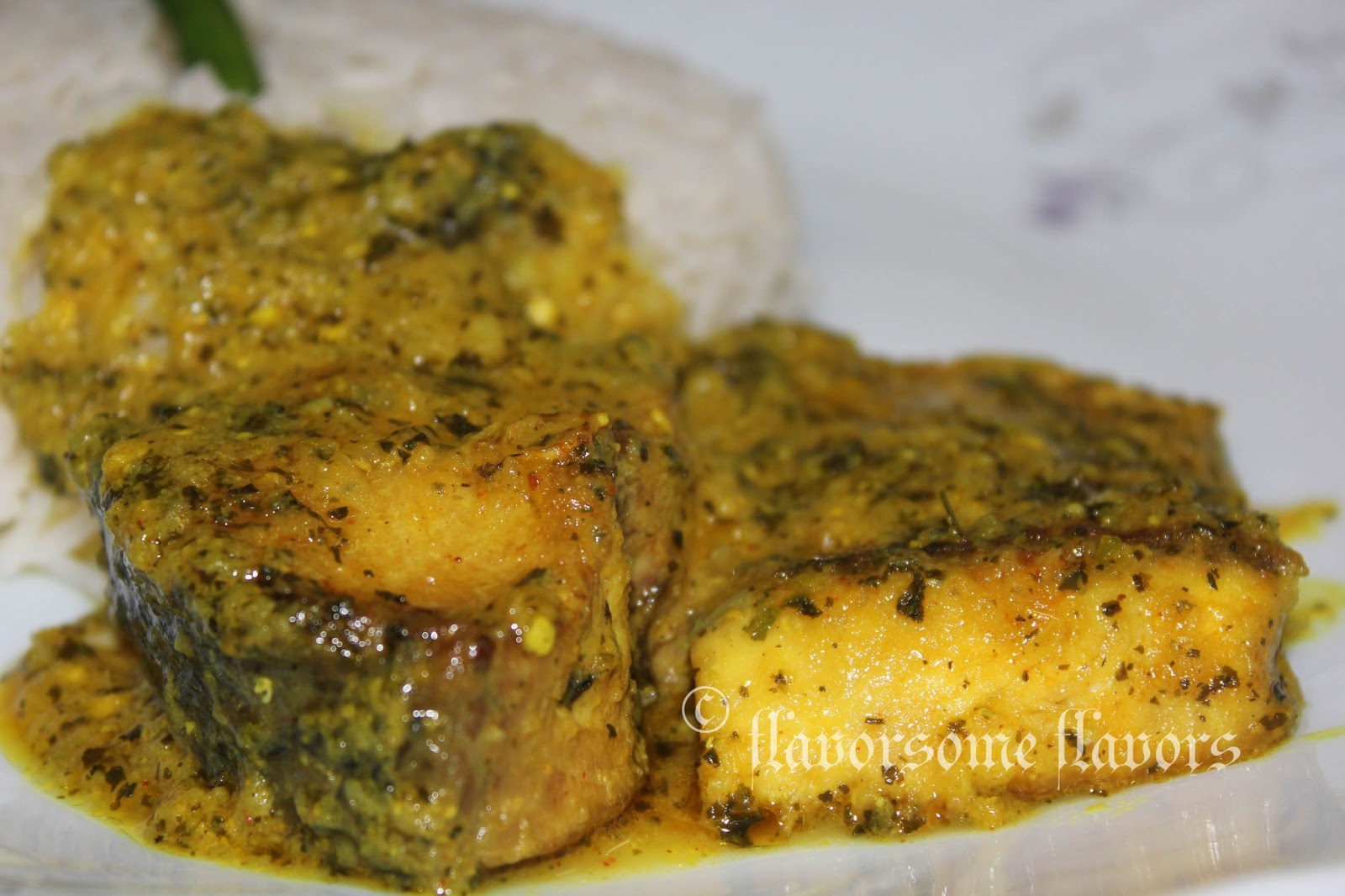 Flavorsome Flavors: Methi Rui - Fish (Rohu) in Fenugreek Sauce